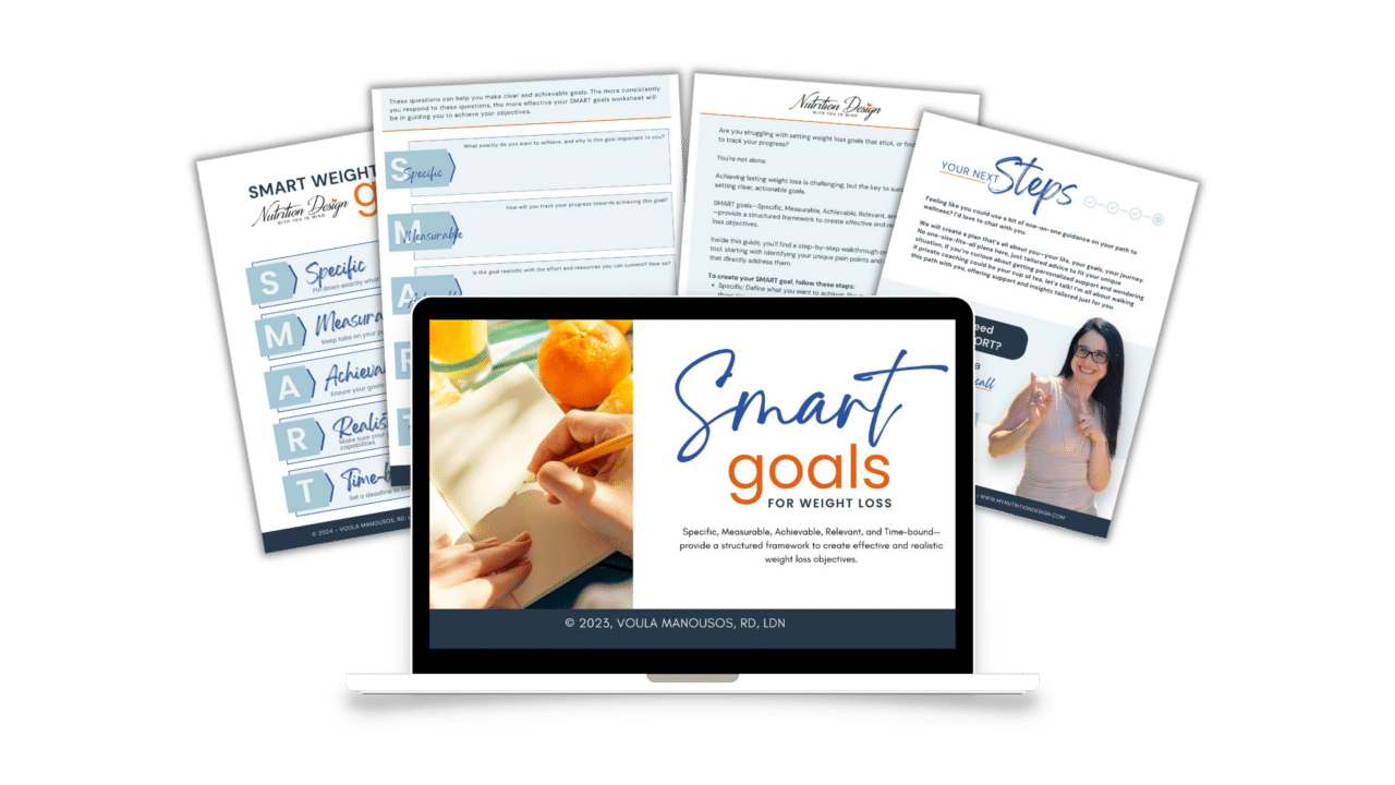 Smart Goals for Weight Loss PDF - Nutrition Design